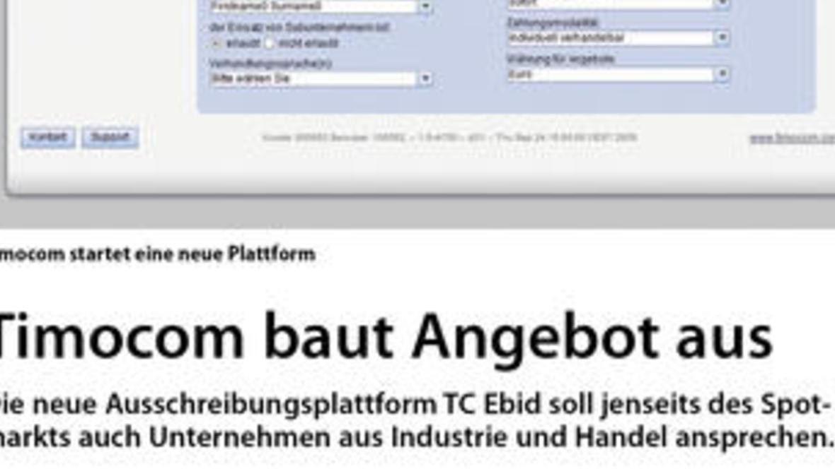 Timocom startet eine neue Plattform