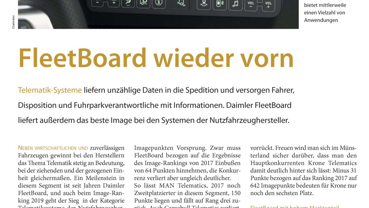 FleetBoard wieder vorn