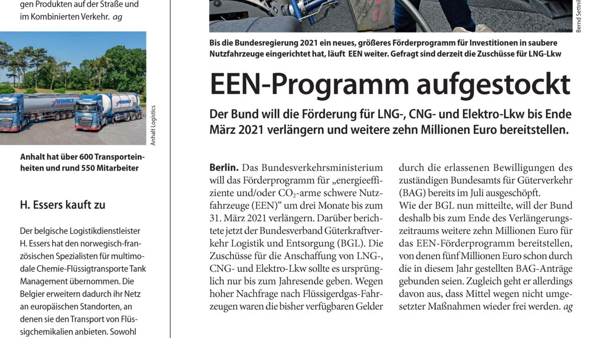 CEMT-Genehmigungen für 2021