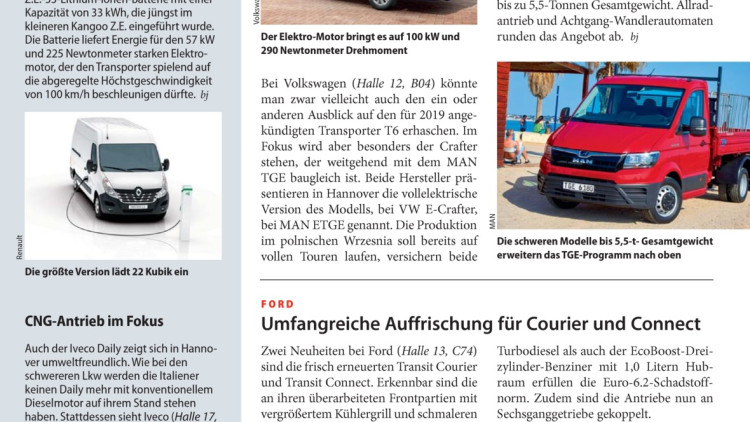 E-Van und schwere Modelle